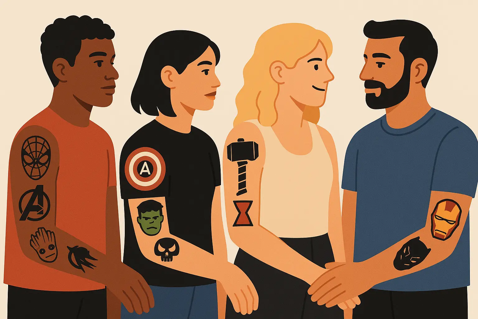 25 Epic Marvel Tattoos That Transform You | Tattoo Generator IQ