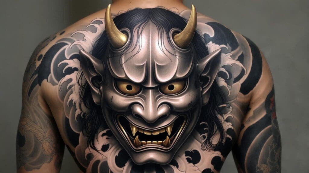 Oni Mask Tattoo Meaning Explained | Tattoo Generator IQ